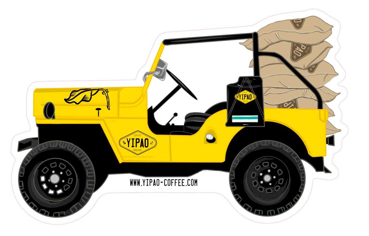 Yipao Jeep Side Sticker – Yipao Coffee®